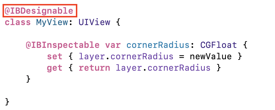 iOS) @IBInspectable, @IBDesignable