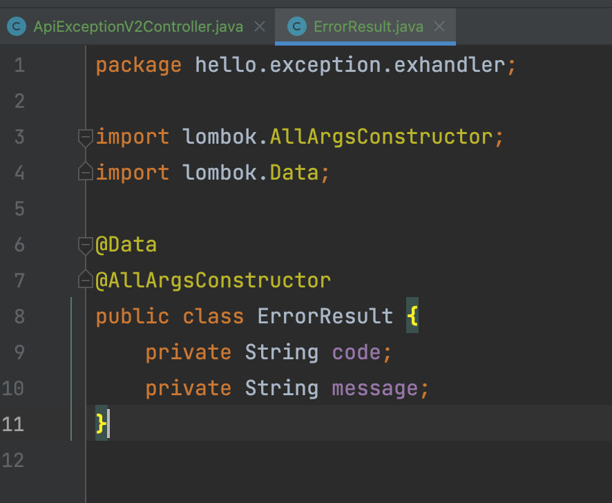 스프링 MVC 2 - API 예외 처리 - @ExceptionHandler