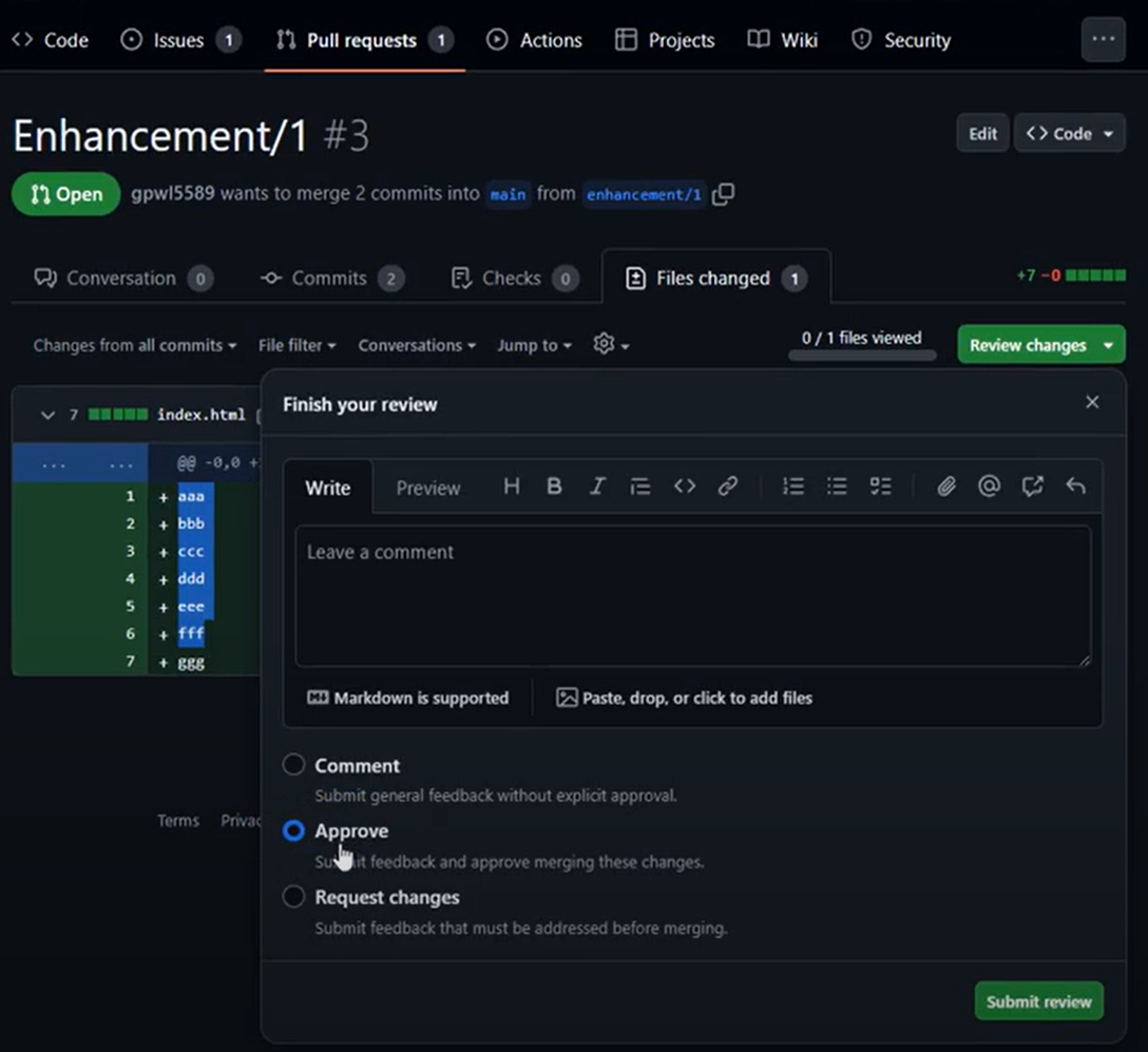 [GitHub] 깃허브 협업