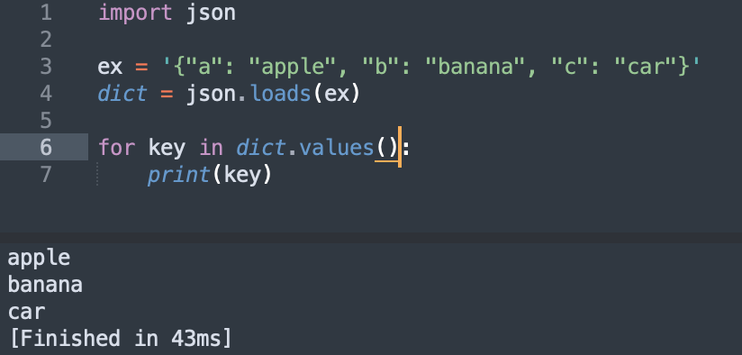 Python 기초 - json 파일 가져와서 파싱하기, 간단한 샘플코드 — TIL