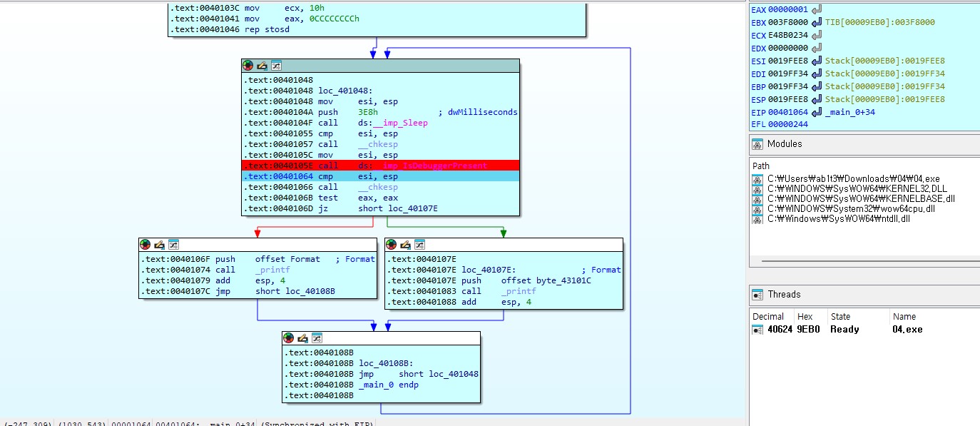 [Reversing] CodeEngn - Basic RCE L04 — 안녕 ! 그리고 안녕...
