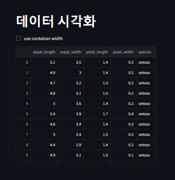 [파이썬] streamlit의 dataframe& session_state 알아보기