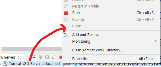 Eclipse - Tomcat 정보: 프로덕션 환경들에서 최적의 성능을 제공하는, APR 기반 Apache Tomcat Native 라이브러리가, 다음 java ...