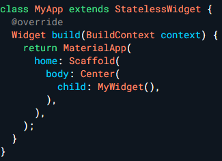 Flutter 기본 구조 파악하기 runApp main.dart