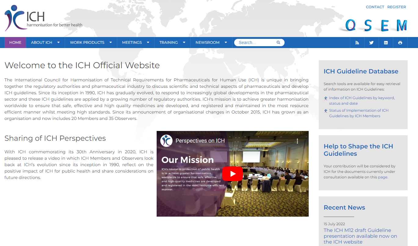 ICH(국제의약품규제조화회의)-GCP