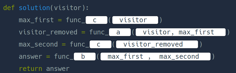 [프로그래머스] [COS Pro] 2급 Python 모의고사