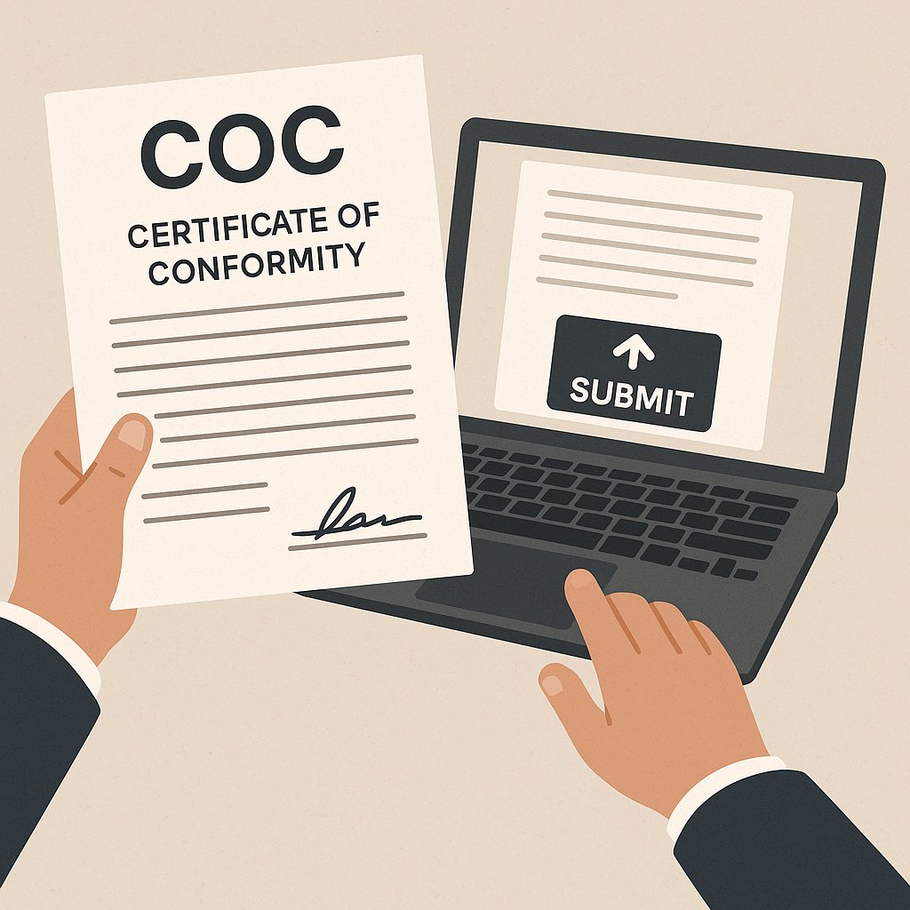 수출 서류 준비 - 적합성 인증서 COC(Certificate of Conformity)란?