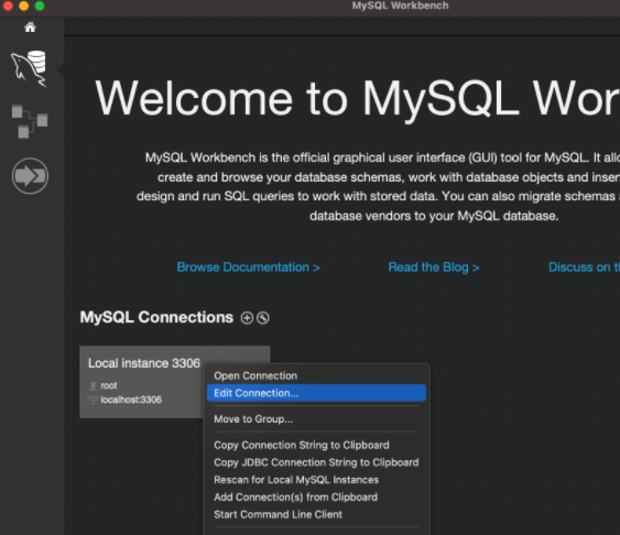 MySQL - MySQL Workbench 맥북 설치, 사용이유