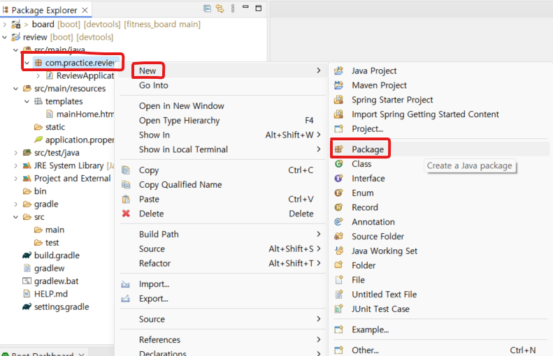 Spring Boot 프로젝트 생성 [STS4/gradle/mybatis/thymeleaf] :: JM_log