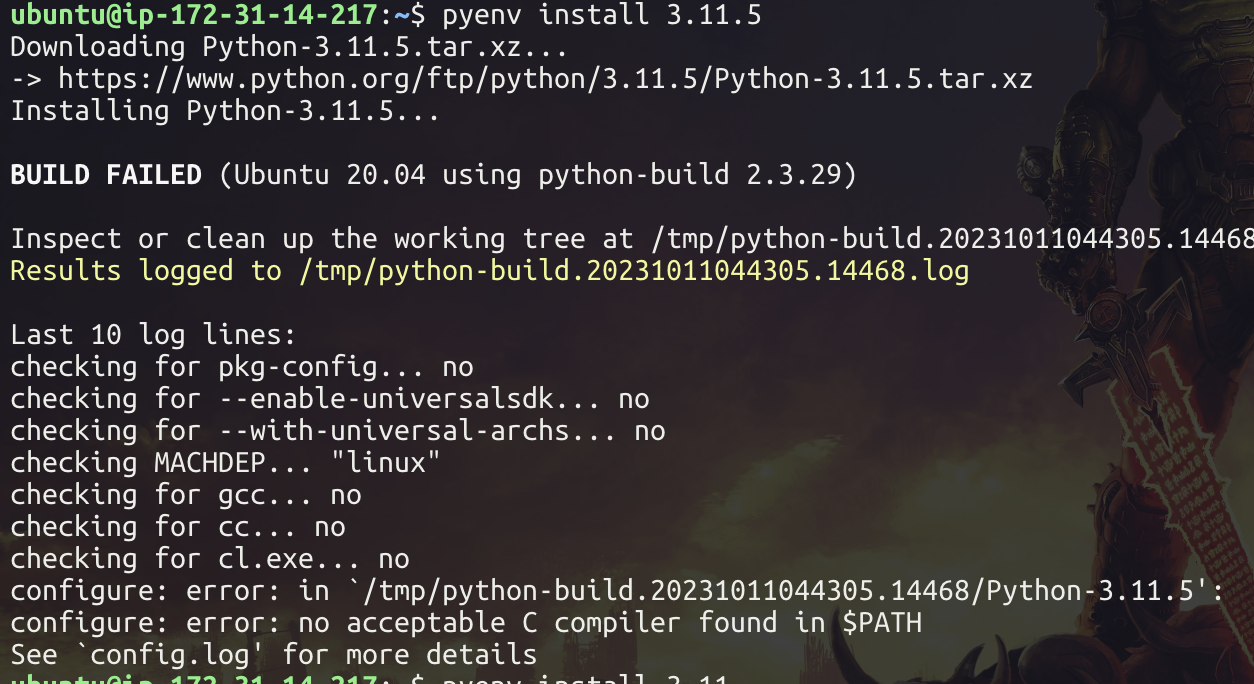 [Pyenv] AWS EC2(Ubuntu 20.04LTS)에 Pyenv 설치 — 나의 개발자 일기