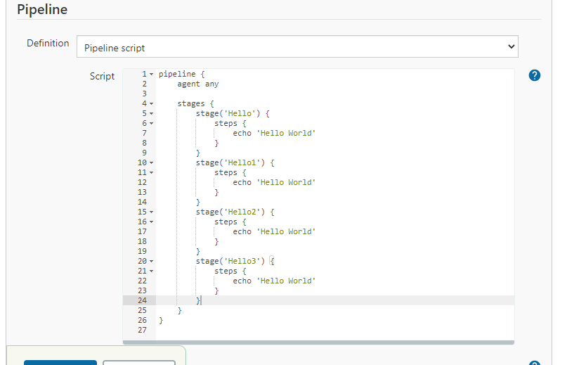 Jenkins Pipeline / Pipeline Script 작성