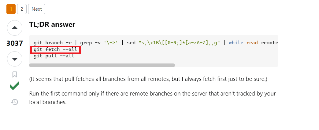 git 원격 브랜치 모두 로컬로 받아오기