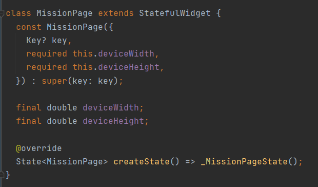[flutter] 플러터에서 StatefulWidget으로 데이터 넘겨주기 / Passing Data(parameter) to ...