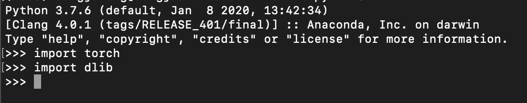 [python]dlib 오류 해결(macOS)