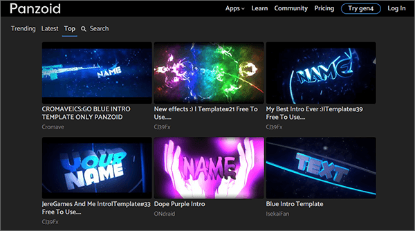 유튜브 인트로 영상 무료 제공 및 만들 수 있는 9개 사이트 모음