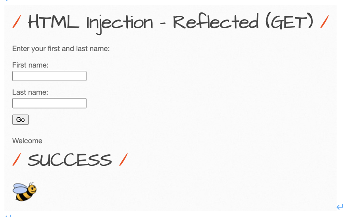 [bWAPP] HTML Injection - Reflected(GET)