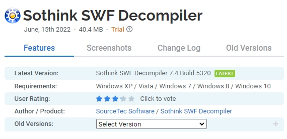 Sothink SWF Decompiler 무료 다운로드