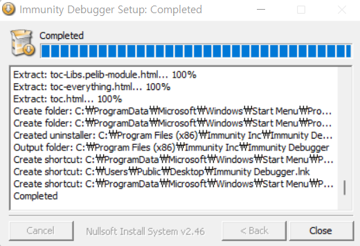 Immunity Debugger 설치하기