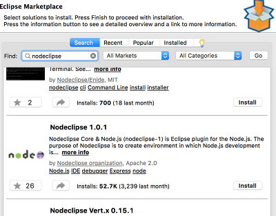 [NodeJs] NodeJs 시작하기 (이클립스(Eclipse) 설치 및 개발환경 설정) (2/2)