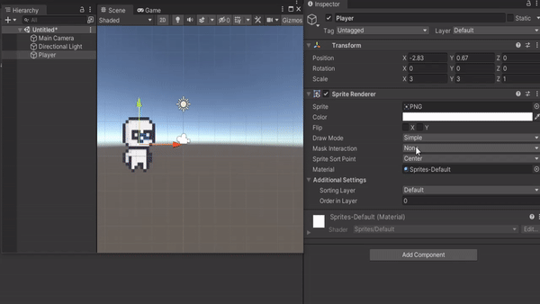 유니티 Sprite Renderer 알아보기