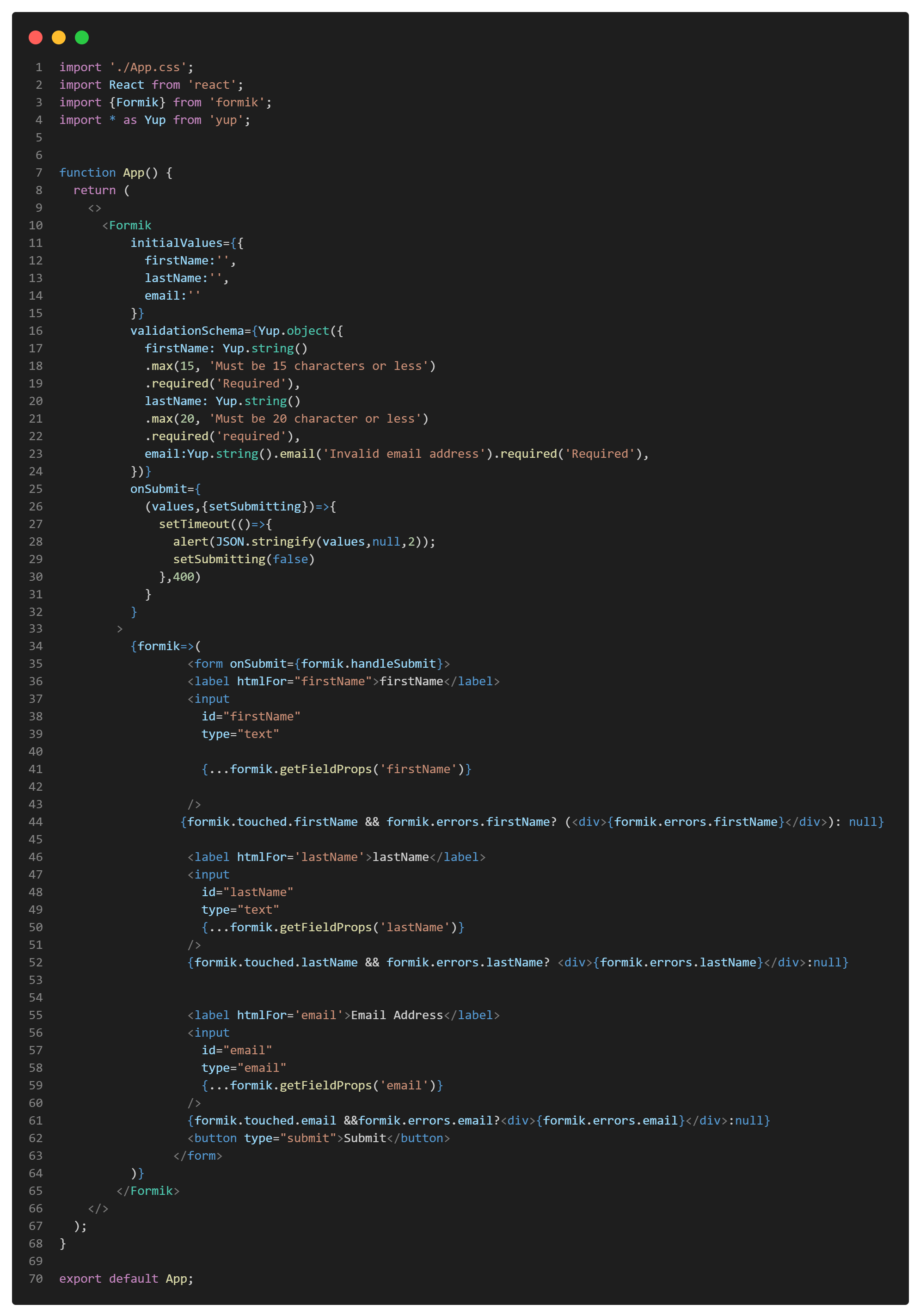 [React] React Form library Formik 학습 — devWarrior