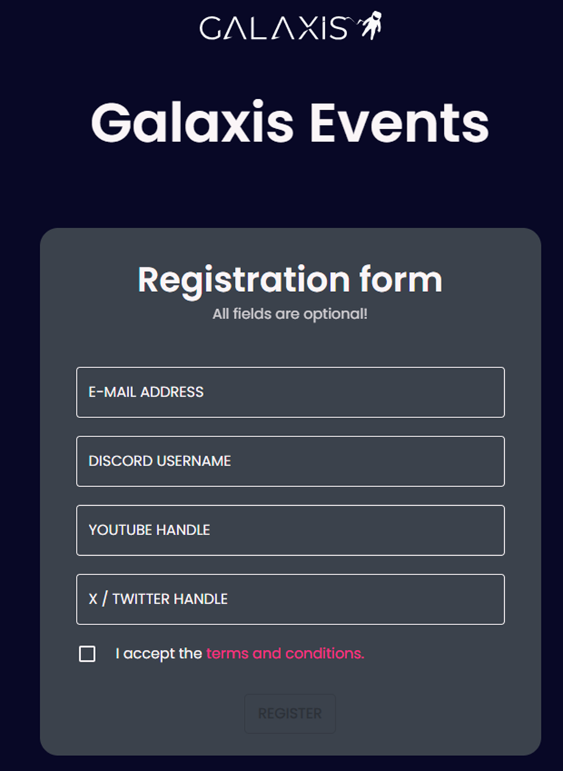 [Galaxis 업뎃] 100개의 NFT, 50,000개의 토큰을 드랍? 5초만에 폼작성하면 끝??
