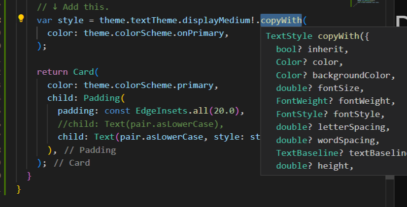 [Flutter]. 08. Flutter tutorial on codelab(4)