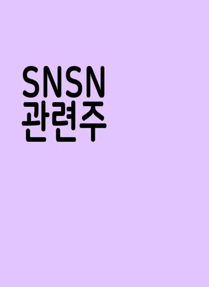 SNSN 관련주 주가 소개 카카오, 유엔젤, 아프리카TV