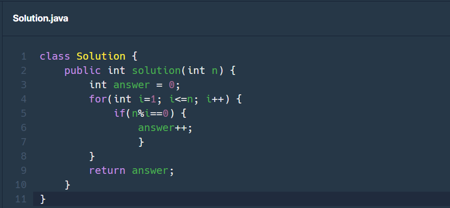 ReviewCoding :: [프로그래머스/Java] Lv.0 순서쌍의 개수