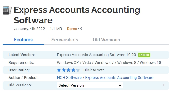 Express Accounts Accounting Software 무료 다운로드