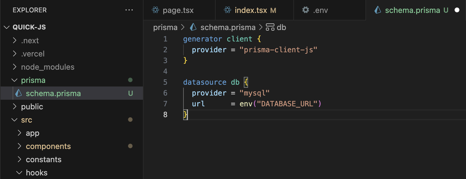 [Next.js] Prisma로 기존 MYSQL 연동하기 :: 러아니푸의 기록