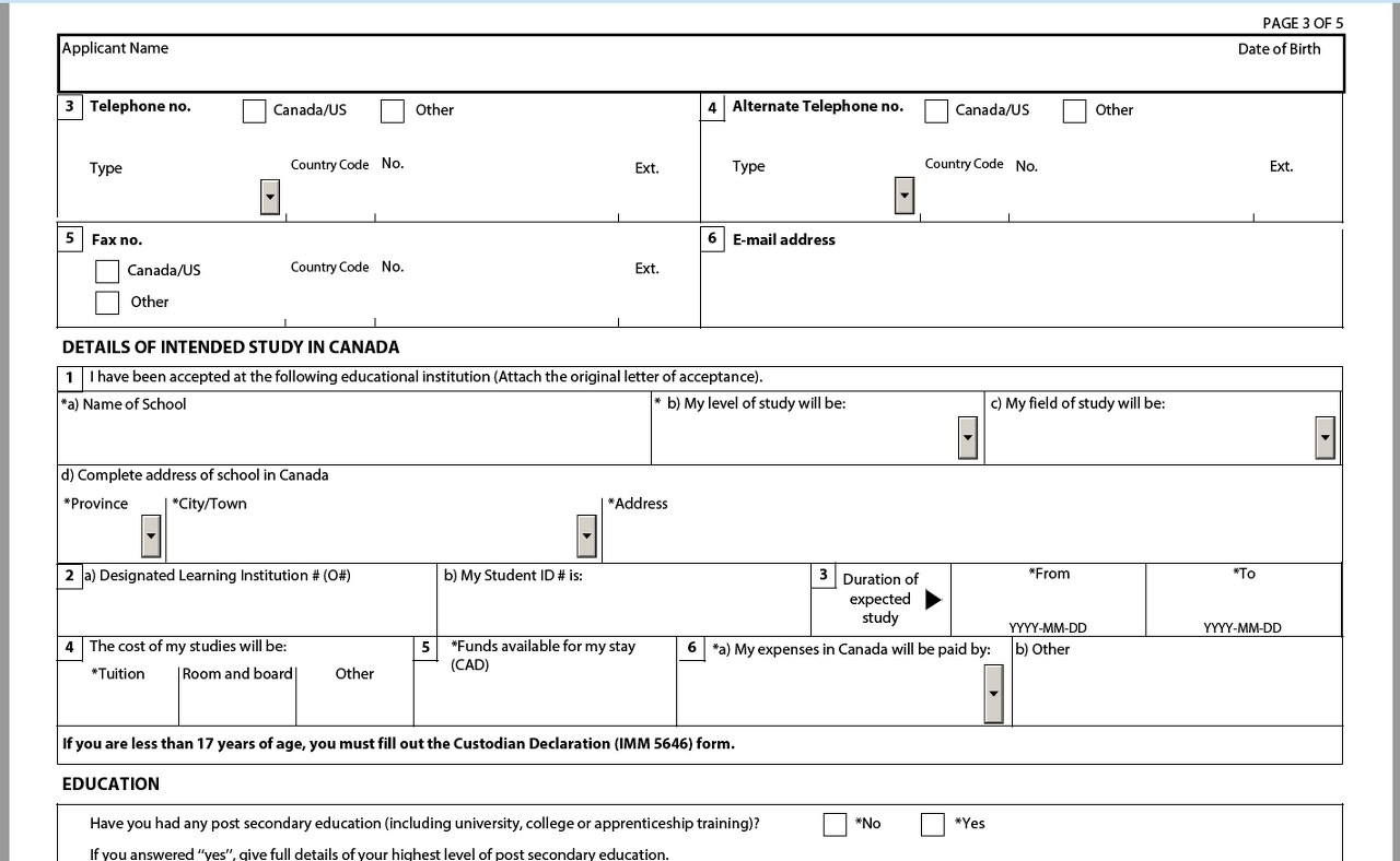 스스로 신청하는 캐나다 Study permit ... 4th