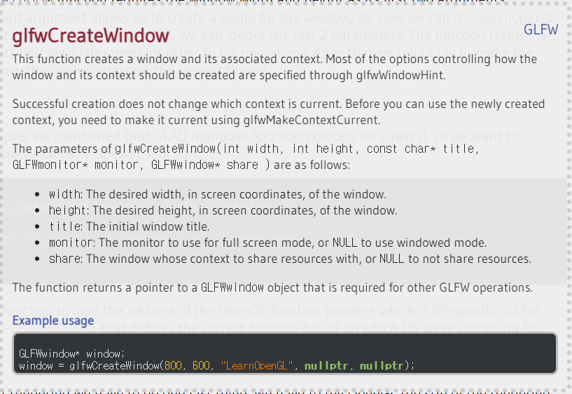 OpenGL 윈도우 띄우기 [Learn OpenGL 쉬운 번역] - 가상현실을 꿈꾸던 방랑자의 이모저모