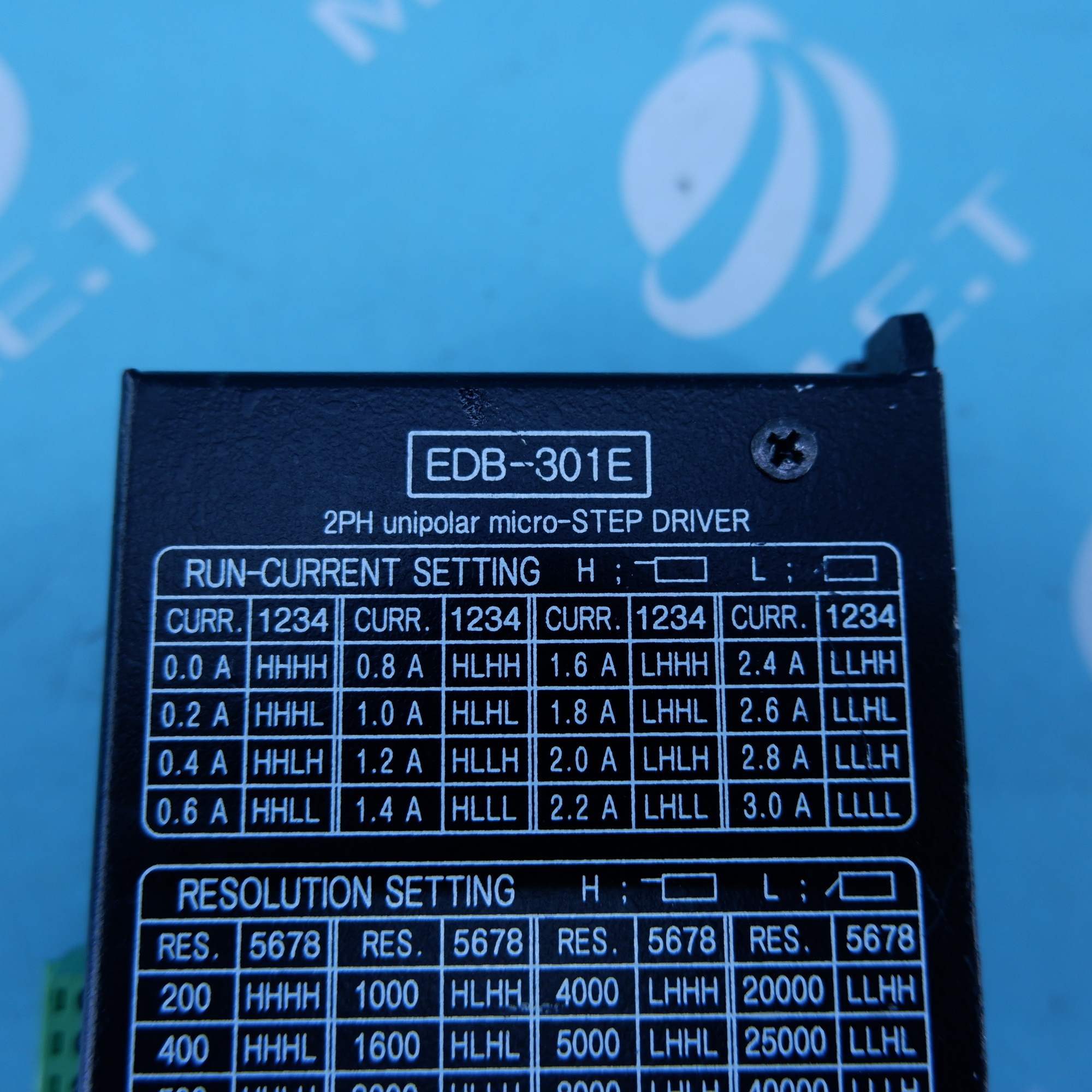 EDB-301E [DRIVER] ERAETECH 2PH UNIPOLAR MICRO-STEP DRIVER EDB 301E ㈜엠이티 ...