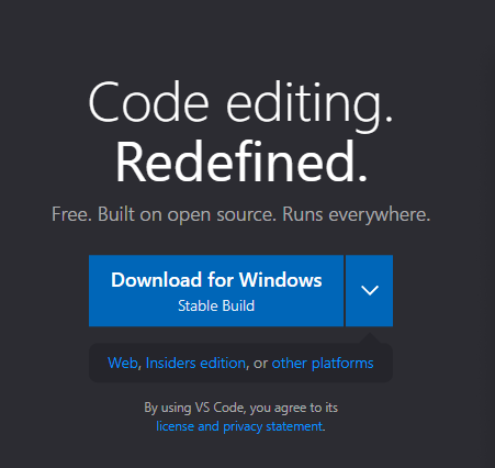 Visual Studio Code 설치