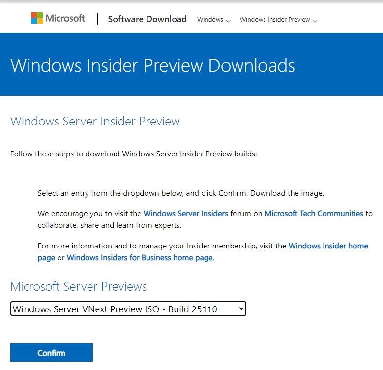 Windows Server vNext Insider Preview 빌드 25227 배포됨 [배포 종료] :: Windows 10/11