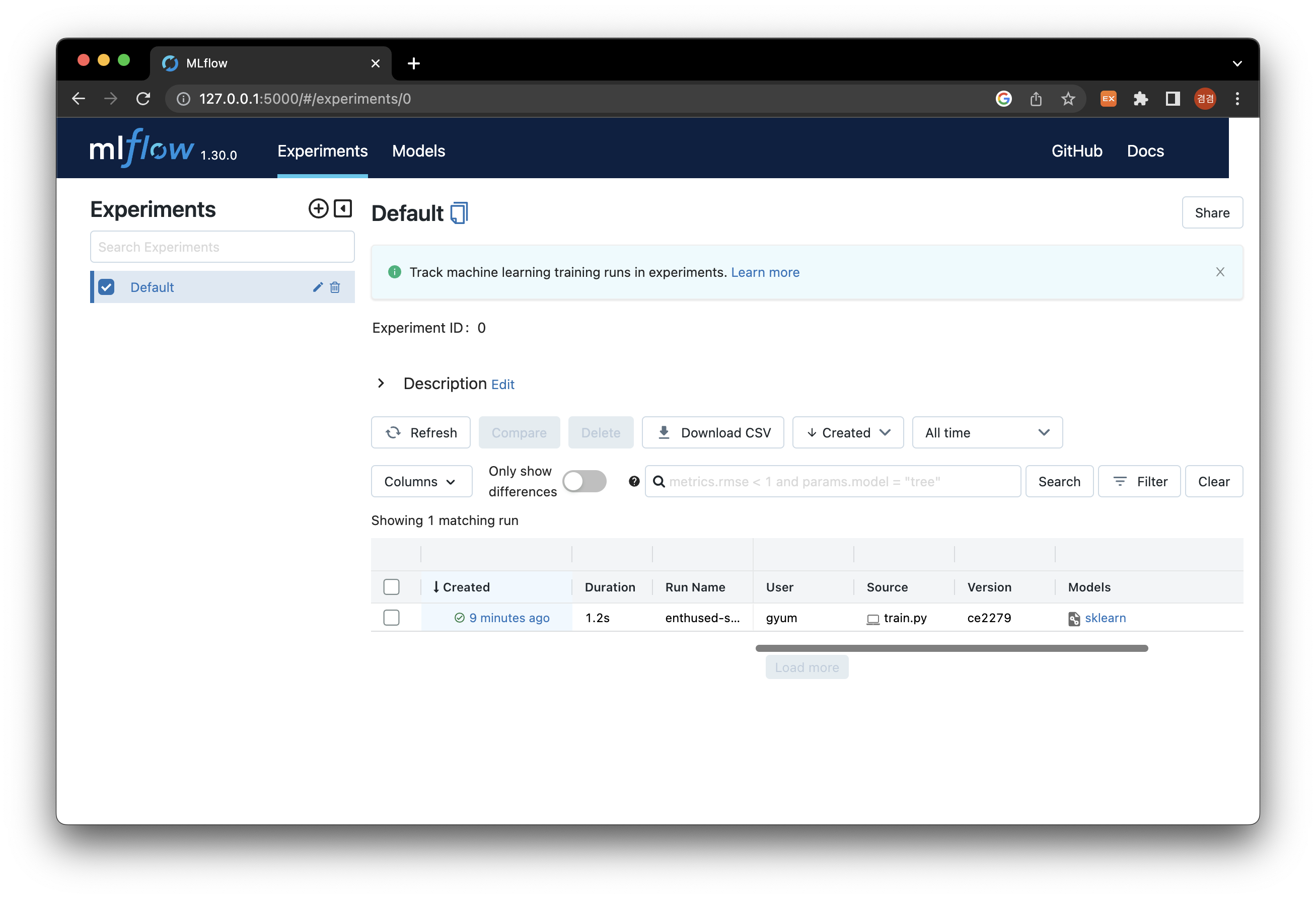 MLflow - MLflow 개요 & Tracking 기초 (with python)