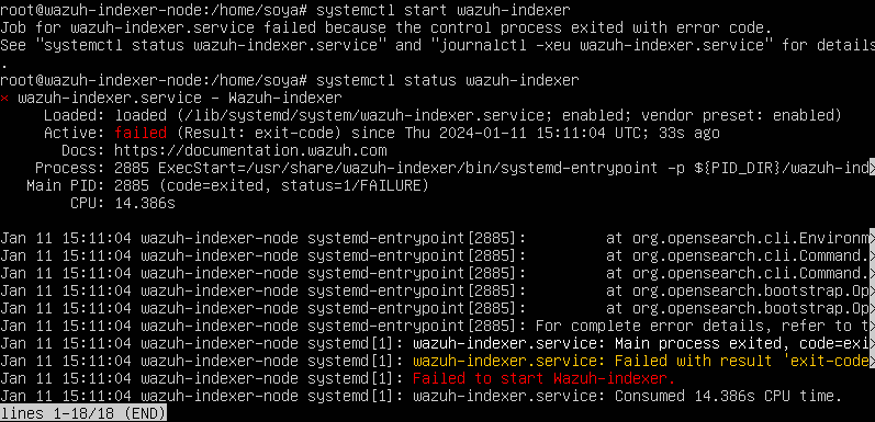 Wazuh Cluster 구축 - 3. Wazuh indexer 설치 및 설정
