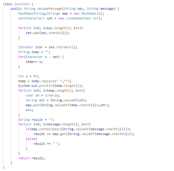 99클럽 코테 스터디 31일차 TIL (+JAVA/Decode the Message)
