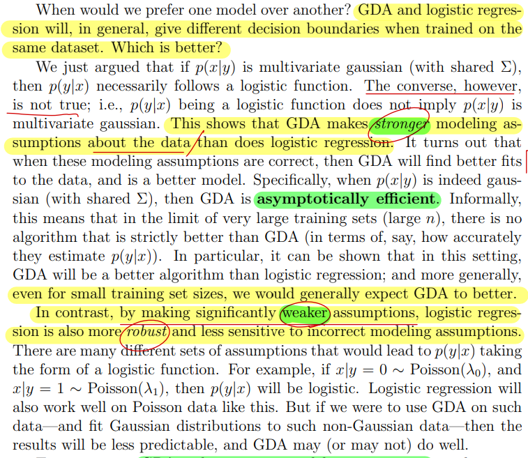 Ml Cs229 Lec 5 Generative Learning Algorithm And Gaussian Distribution Analysis — 안전지대