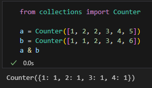 [Python] Counter - 중복집합 연산