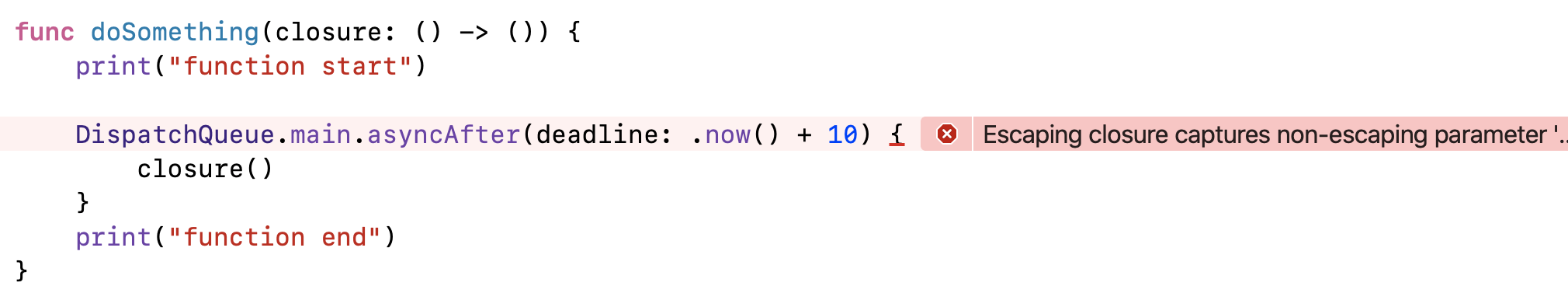 Swift) 클로저(Closure) 정복하기(2/3) - 문법 경량화 / @escaping / @autoclosure