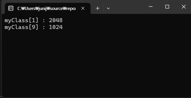 C# Indexer 사용하기