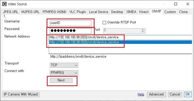 python openCV로 외부 IP cam 영상 제어(onvif)