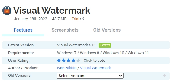 Visual Watermark 무료 다운로드