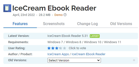 IceCream Ebook Reader 무료 다운로드