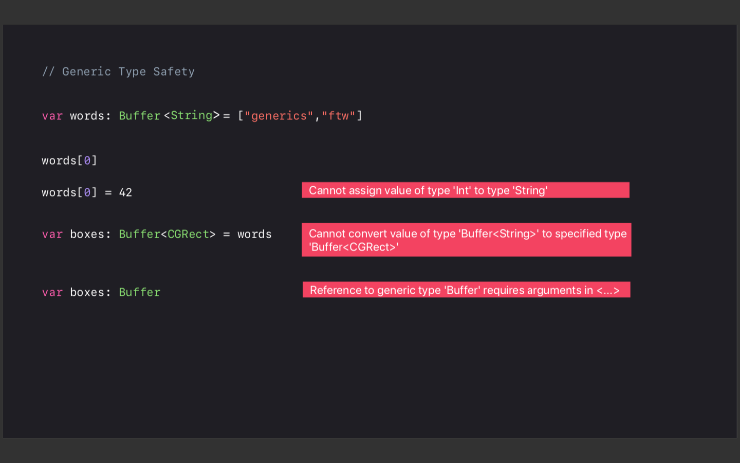 스위프트 Generic