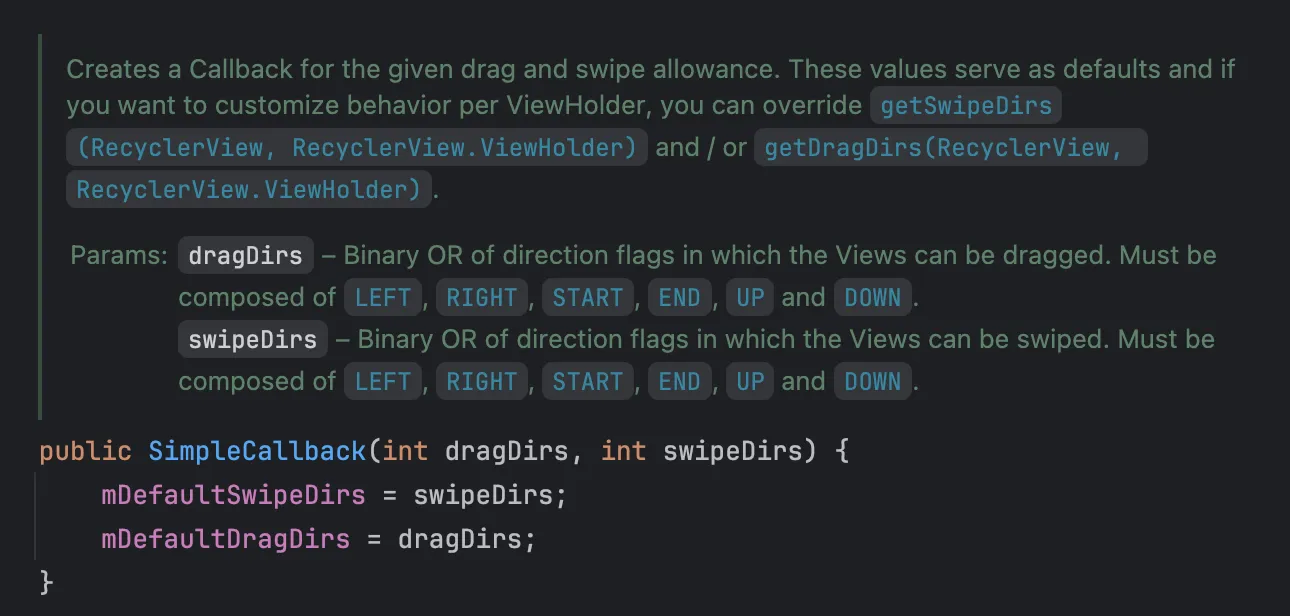 RecyclerView Drag&Drop, Swipe 1편 — 빅스의 인덱스