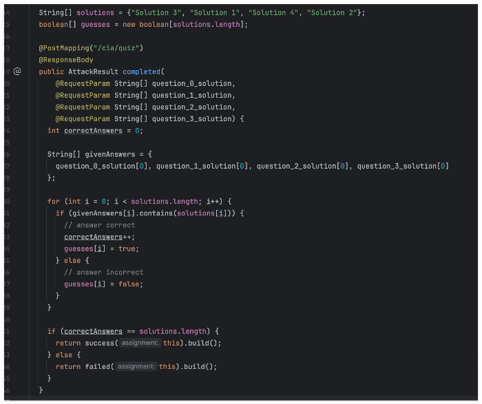 (WebGoat) General - CIA Triad