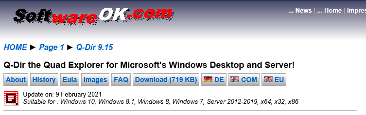 멀티탐색기 Q-Dir 사용방법 파일관리 프로그램 - a20